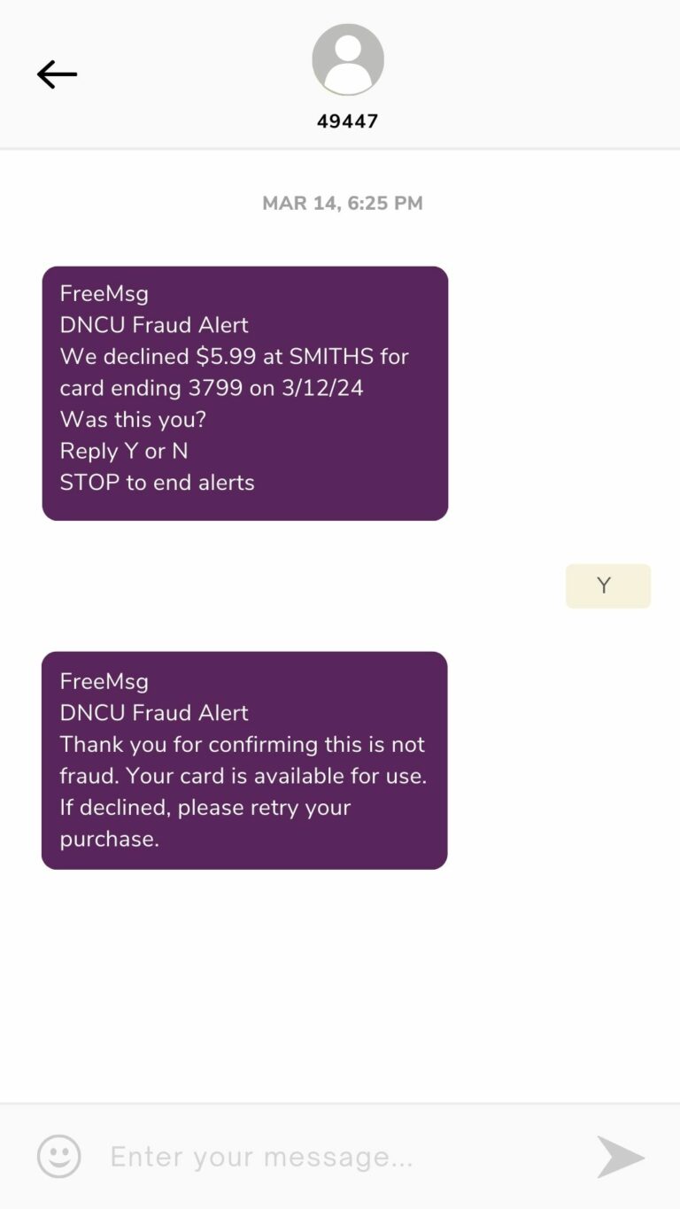 Text Alerts from DNCU | Del Norte Credit Union